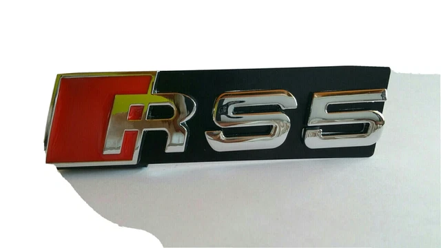 AUDI RS5 LOGO Grill STICKER AUFKLEBER EMBLEME Silber EUR 21,99 ...
