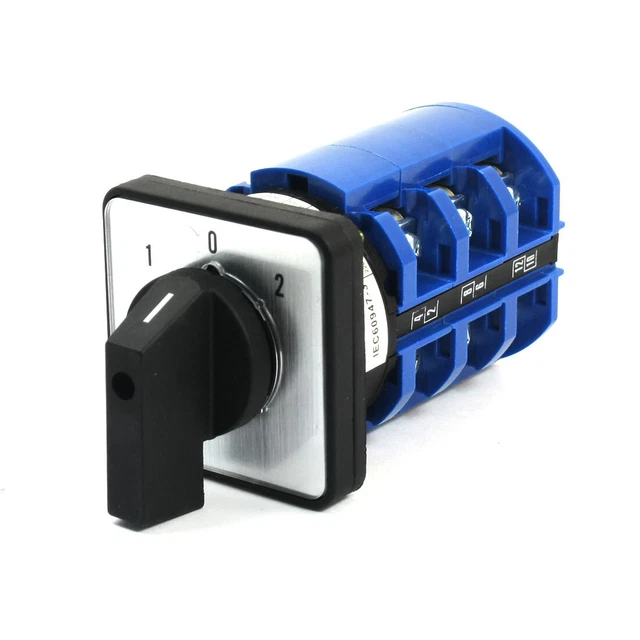 CA10-63 3-POLE SQUARE Panel Mounting Rotary Cam Changeover Switch 660V ...