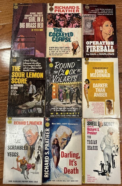 VINTAGE GOLD MEDAL Pulp Crime Shell Scott, Richard Prather Lot 9 ...