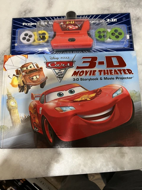 *RARE* DISNEY PIXAR Cars 2 3D Movie Theater Storybook & Projector (see ...