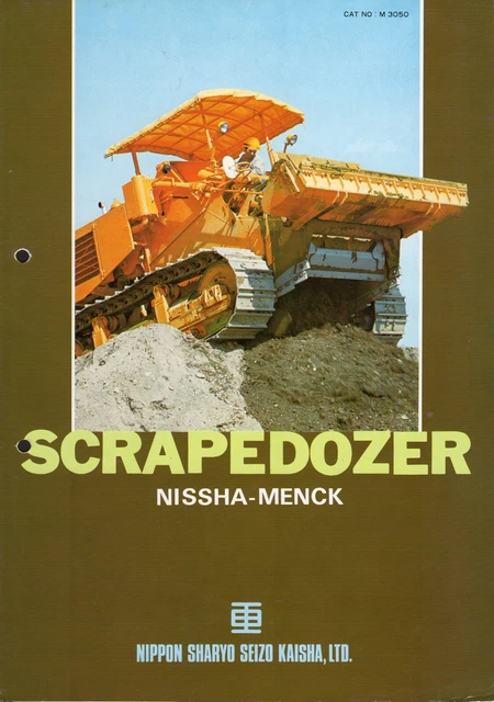 NISSHA MENCK SR40 SR264 Schürfraupe Prospekt 1973 Scrapedozer Brochure ...