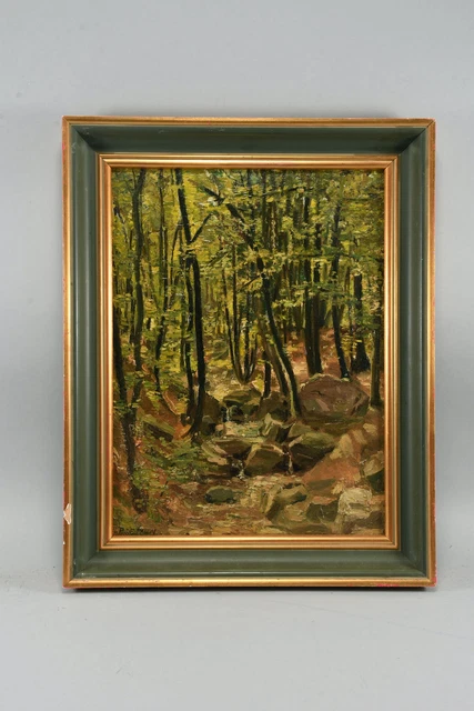 N34B60- GEMÄLDE WALDSTÜCK signiert P. De Pauw EUR 47,50 - PicClick DE