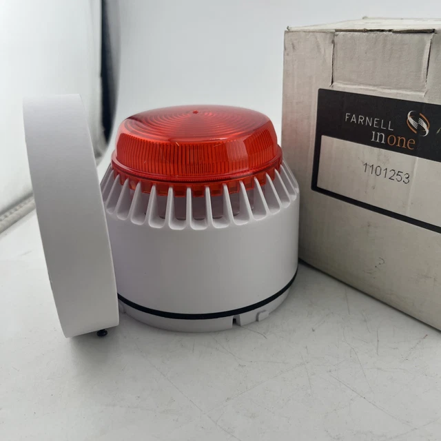 FULLEON BE1J/24V FLASHNI Alarm Sounder Beacon 24V DC Shallow Base NEW ...