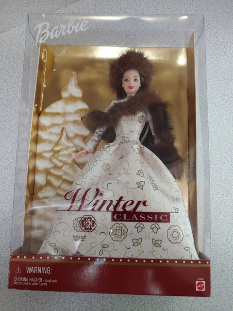 VINTAGE SPECIAL EDITION Winter Classic Barbie Mattel 2001 NIB Brown ...