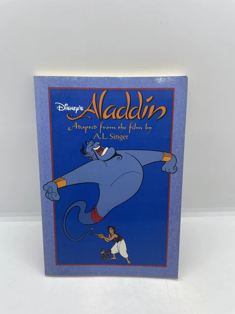 BOOK - DISNEY'S Aladdin Adapted From The Film 1993 PB A L Singer Novel ...