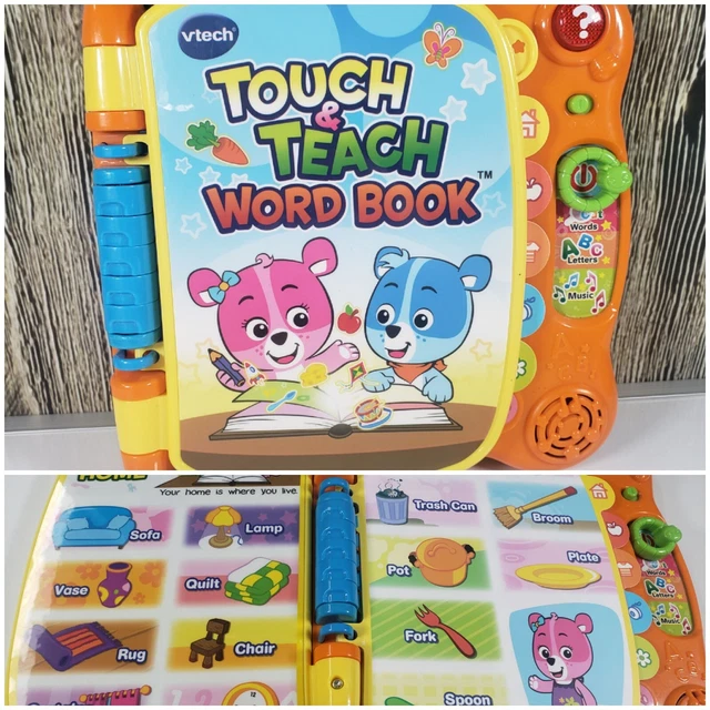 VTECH TOUCH AND Teach Word Book Interactive Educational Baby Toddler ...