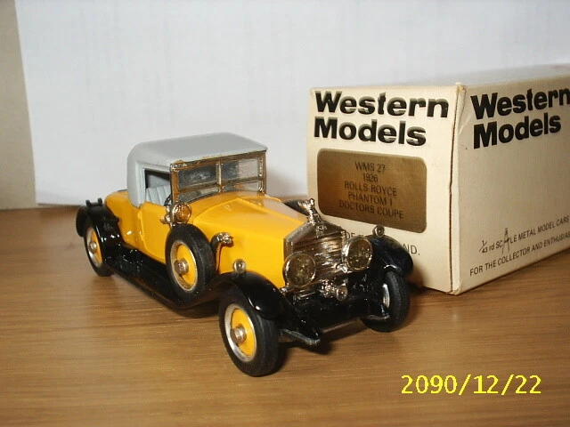 1:43 WESTERN MODELS - ROLLS ROYCE Phantom I coupé docteur 1926 EUR 68 ...