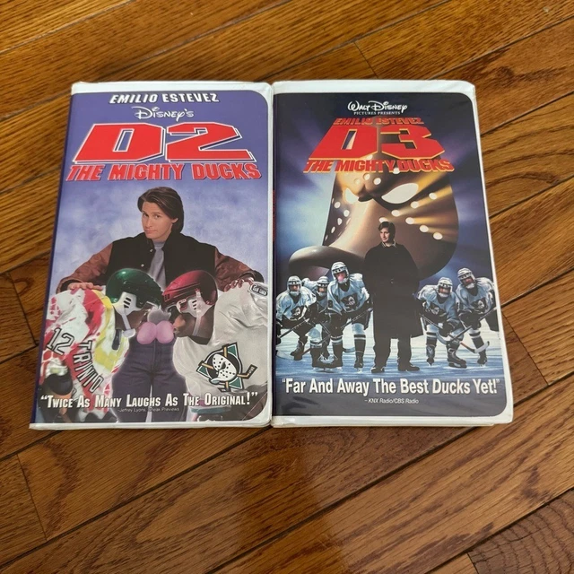 DISNEY D2 AND D3The Mighty Ducks VHS Set of 2 Excellent Pre Owned ...