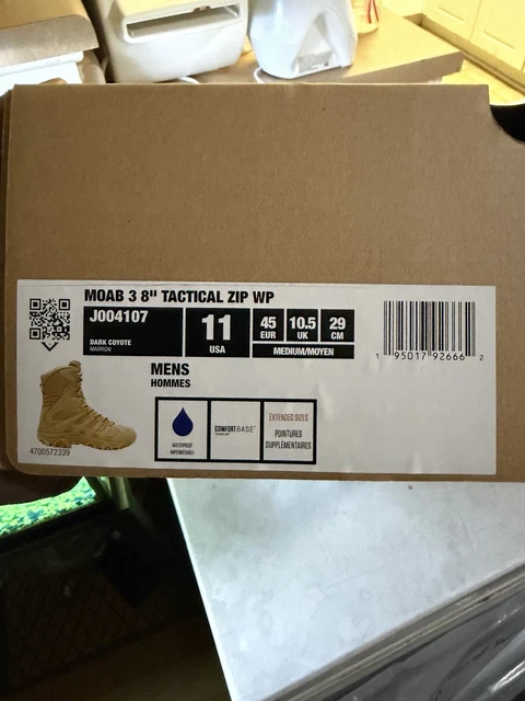 MOAB 3 8& Tactical Zip WP Mens size 11 In Original Box £67.14 - PicClick UK