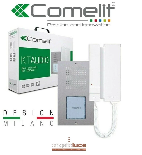 KIT CITOFONO MONOFAMILIARE 4+n FILI COMELIT KCA5061A CIAO EUR 84,80 ...
