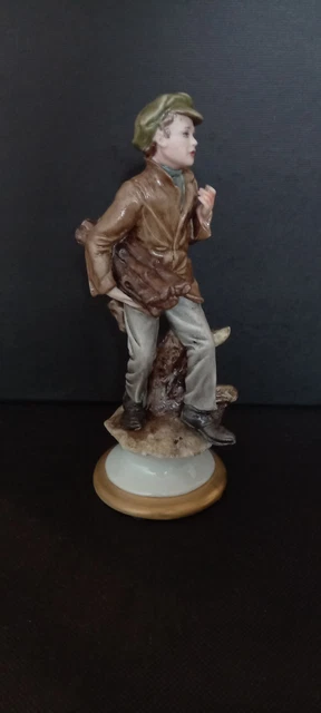 STATUETTA STATUINA CAPODIMONTE Uomo Ceramica Porcellana Vintage EUR 19 ...