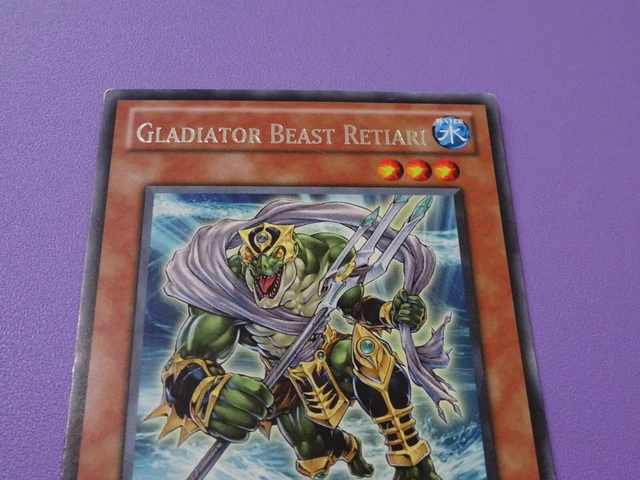 YU-GI-OH! TU03-EN006 GLADIATOR Beast Retiari - Rare EUR 13,57 - PicClick IT
