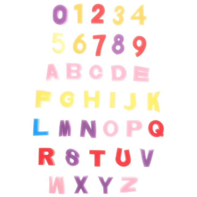 ALPHANUMERIC STAMP CHILD Toddler Letter Sponge Paint Stamps Numbers £9. ...