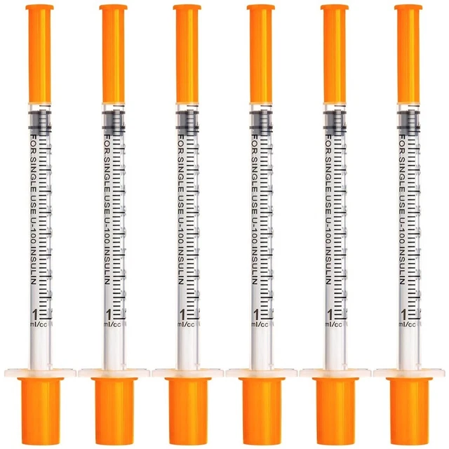 20PCS 30 GAUGE Manual Push Syringe 1ml Feeding Device Manual Push ...