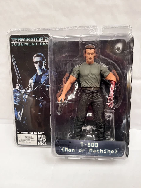 NUEVO NECA TERMINATOR 2 Judgement Día Serie T-800 Man O Máquina Figura ...