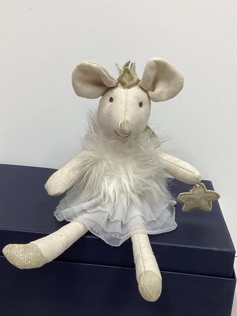 WILBERRY MOUSE CHRISTMAS Fairy Angel Ballerina 11" Soft Toy Plush White ...