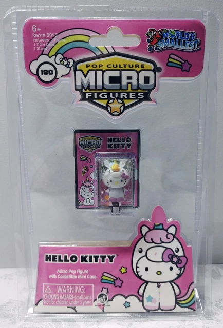 WORLD'S SMALLEST HELLO Kitty ~Pop Culture Micro Figure W/Case ~White ...