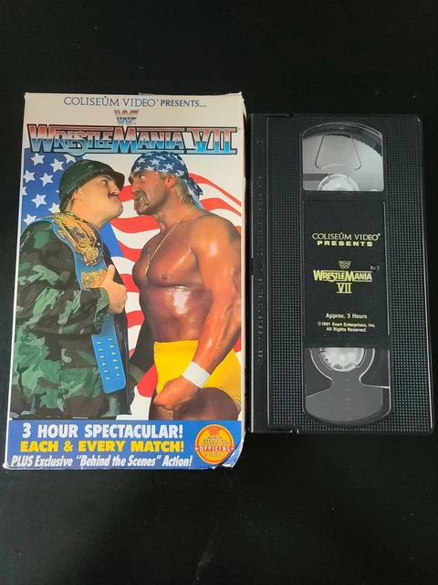 WWF WWE WRESTLEMANIA VII Coliseum Video VHS 1991 $9.99 - PicClick CA