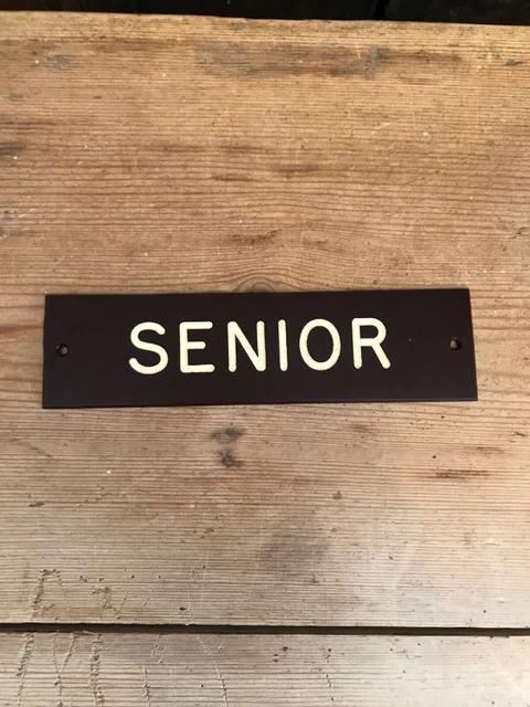 ANTIQUE BAKELITE DOOR Sign 1930s Senior (B) £25.68 - PicClick UK