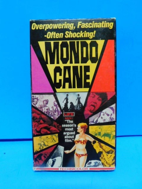 MONDO CANE VHS Vintage Video Tape Horror Shockumentary Gualtiero ...