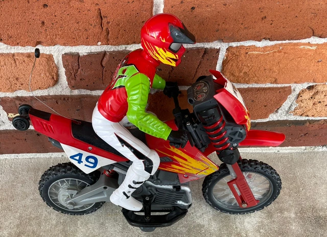 TYCO TURBO PRO Wheelie Cycle Motorcycle Radio Controlled R/C Toy 49mhz ...