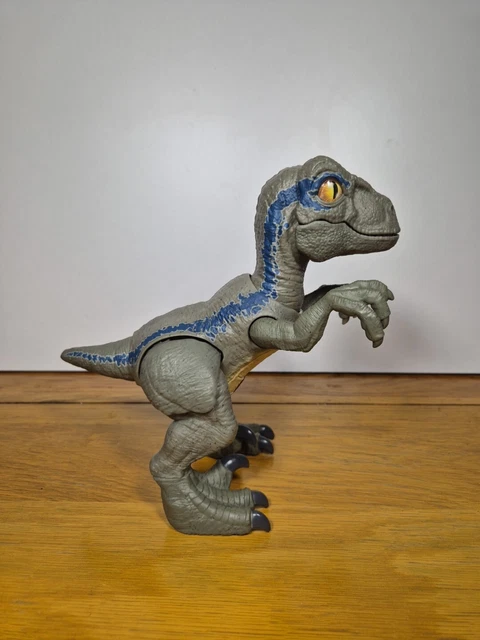 JURASSIC WORLD DINO Rivals Primal Pal Blue Velociraptor With Sounds £9. ...