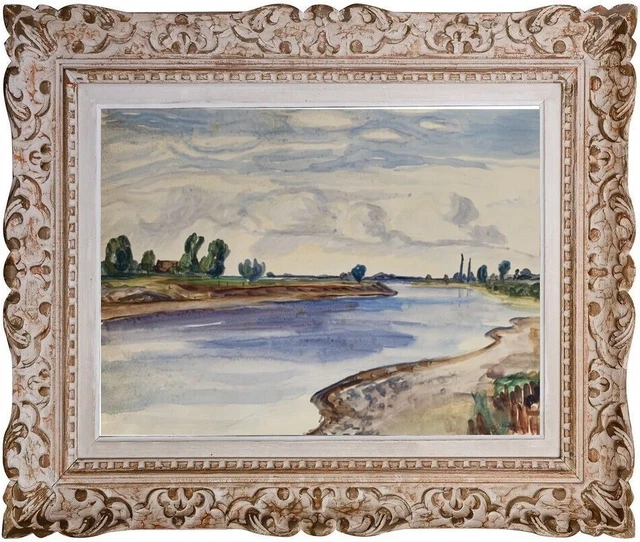 MARIE VITON (1893-1954) Elève de Paul Sérusier / RARE PAYSAGE SIGNEE ...