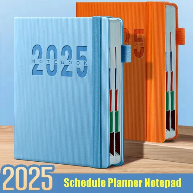 ENGLISH 2025 SCHEDULE Planner Notepad 12 Months Diary Writing Pads ...