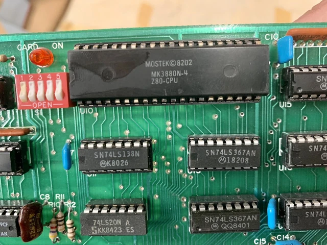 APPLE II Z80 Card by EN Mostek CPU untested Retro IIe vintage CP/M ...