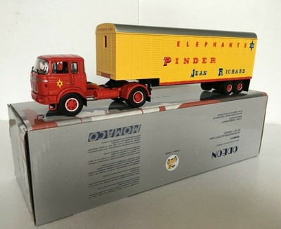 ODEON 1/43 BERLIET Tr12 Pinder Etoile N°34 Semi Remorque Elephants Ref ...