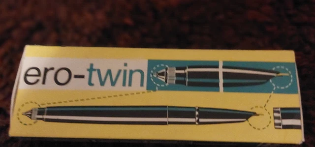 ERO-TWIN TWO IN one Füller und Kuli Kombi mit Firmenlogo neu in OVP EUR ...