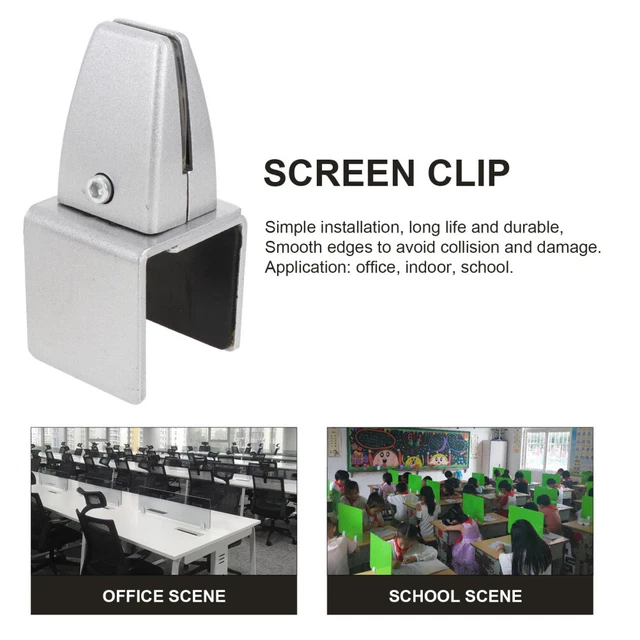 OFFICE DESK DIVIDER Clamp Desk Divider Brackets Desk Divider Clamps £17 ...
