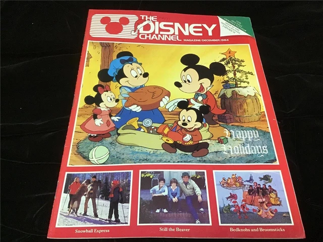 DISNEY CHANNEL MAGAZINE December 1984 Happy Holidays, Snowball Express ...
