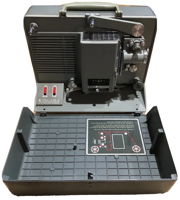 VINTAGE ARGUS M-500 8MM Film Movie Projector. Parts/Repair/ Untested £ ...