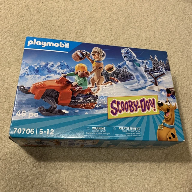 SCOOBY-DOO PLAYMOBIL 70706 Snowmobile Shaggy Adventure Snow Ghost ...