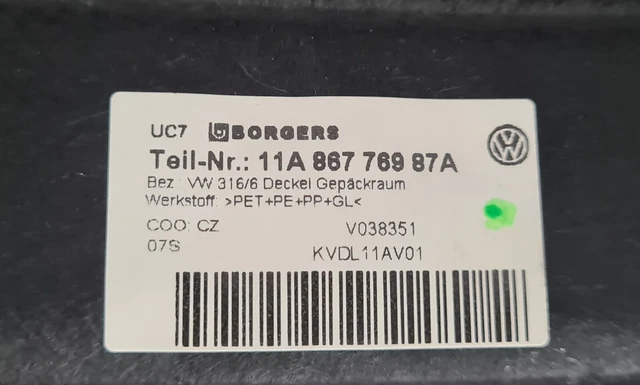 ORIGINAL VW ID.4 ID.5 Hutablage Kofferraumabdeckung Parcel Shelf ...