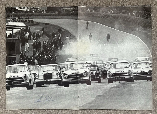 SIR JOHN WHITMORE Autograph Lotus Cortina 1960’s Saloon Race Photo ...