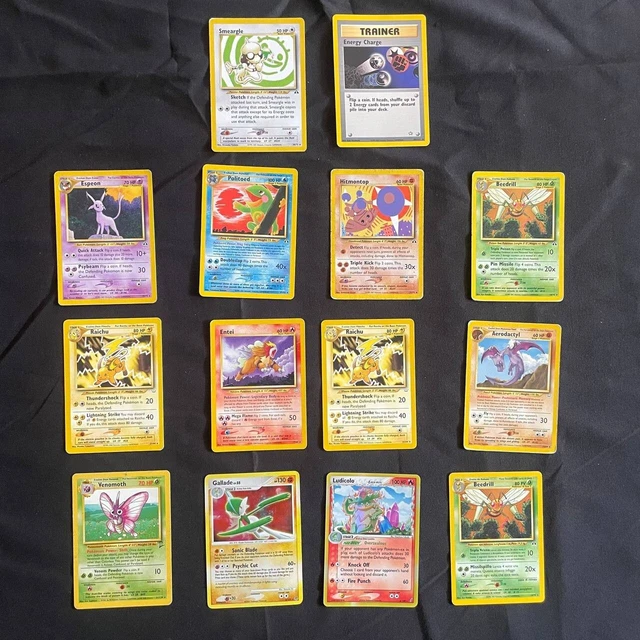 LOTTO 16 CARTE Pokemon Tutte Rare Tutte ENG Set Neo Revelation ...