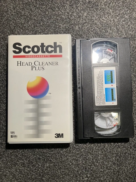 VINTAGE 3M ‘SCOTCH’ Video Cassette Head Cleaner Plus. VHS SVHS £2.45 ...