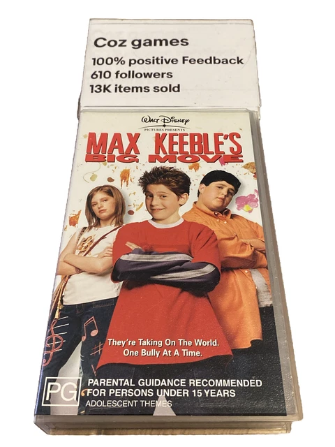 MAX KEEBLE'S BIG Move VHS Video Tape PAL Australian Release DISNEY ALEX ...