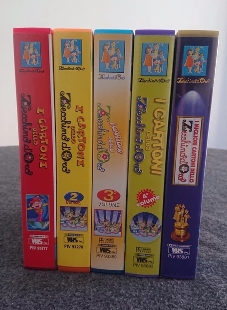 I CARTONI DELLO Zecchino D'Oro-5 VHS-Le più belle Canzoni Vol. 1-2-3-4+gli Oscar EUR 188,00 ...
