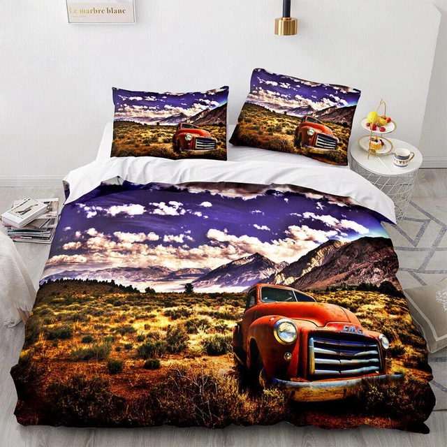 BUBBLE CAR VINTAGE Car 3D Printed 8 Quilt Duvet Cover Set Bedclothes ...