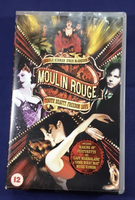 MOULIN ROUGE, VHS Video Tape, Nicole Kidman, Ewan McGregor £3.50 ...