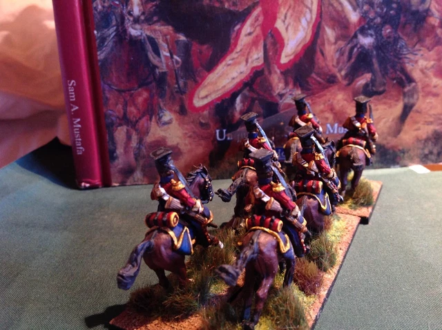 28MM PERRY MINIATURES french Napoleonic Imperial Red Lancers with sword ...