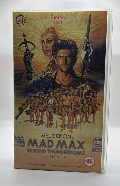 MAD MAX BEYOND Thunderdome 1989 VHS Video Cassette Tape Classic Action ...