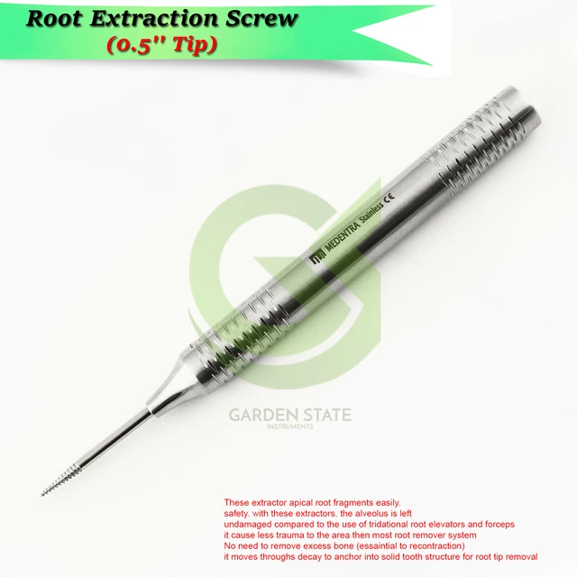 DENTAL PERIOTOME EXTRACTOR Screw Socket Root Extraction Elevator Non ...