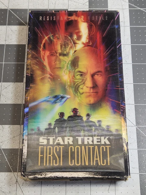 STAR TREK FIRST Contact VHS Tape 1996 Paramount PG-13 Patrick Stewart ...