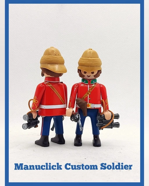 PLAYMOBIL CUSTOM SOLDIER COLONIAL CAPTAIN ENGLISH BRITISH ANGLO-ZULU WAR WW2 EUR 10,91 - PicClick FR
