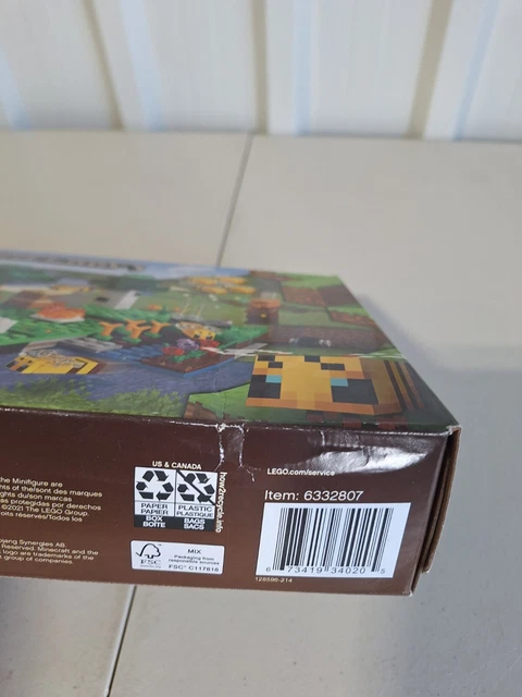 LEGO MINECRAFT THE Bee Farm Set 21165 Factory Sealed New! $35.00 ...