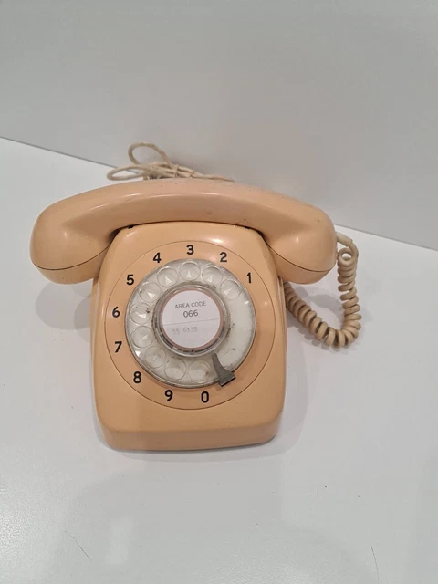VINTAGE RETRO LATE 1960's TELEPHONE PLASTIC ROTARY DIAL TELECOM PMG $49 ...